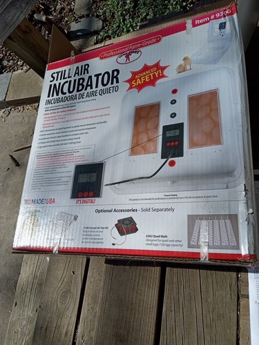 Little Giant 9300 Digital Still Air Incubator w LCD Display for 41 Eggs ...