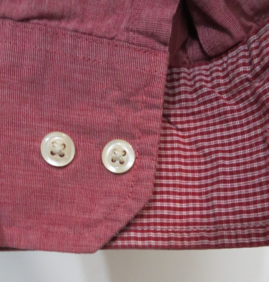 Izod Shirt Mens Medium Faded Red Like Button Up Long Sleeve Cotton ...