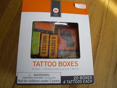 20 boxes 4 tattoos for each box Tattoo for Christmas Party Halloween ...