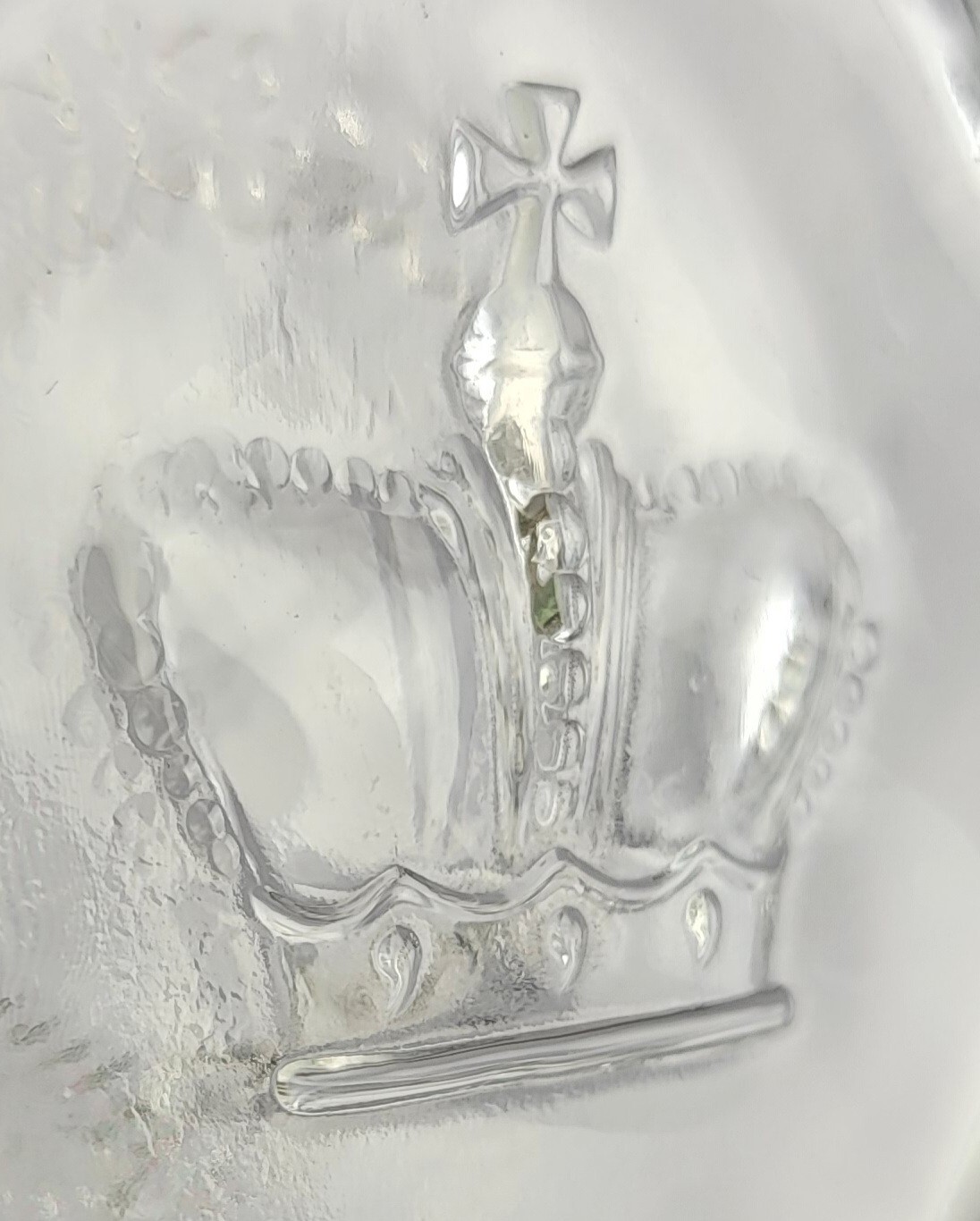 Vintage Pumpkin Seed Flask Bottle Embossed Crown & Wreath & Stars Crown ...