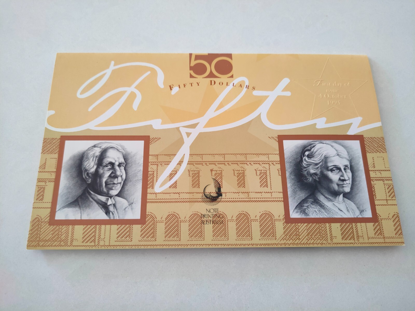 1995 $50 Last Paper & First Polymer Note - Folder with date stamp | eBay