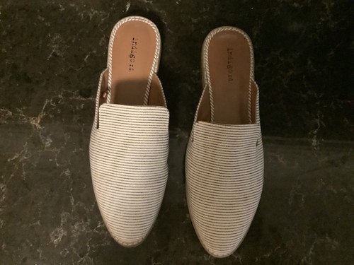 Indigo Rd. Striped Slides Women's size 9 | eBay