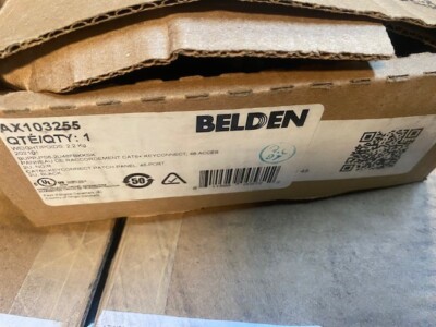 Belden AX103255 CAT6+ KeyConnect Patch Panel, 48-port, 2U, Black | eBay