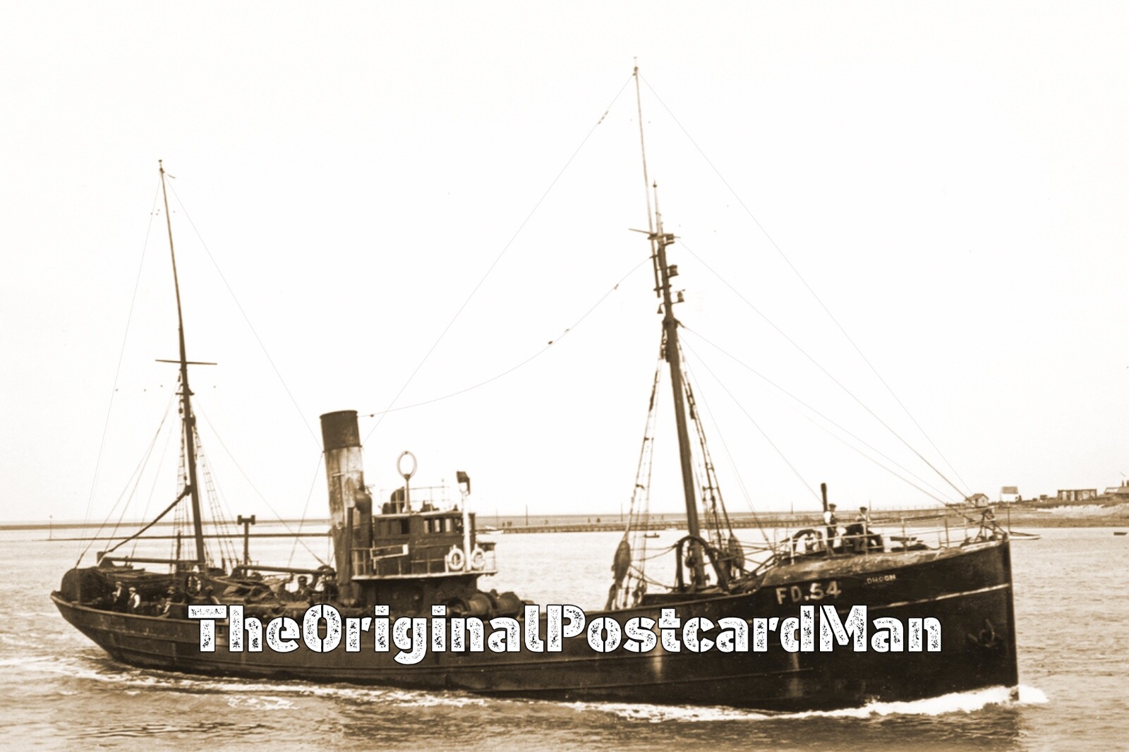 Fleetwood Steam Trawler - Dhoon FD54 Constructed 1915 "RARE" | eBay UK