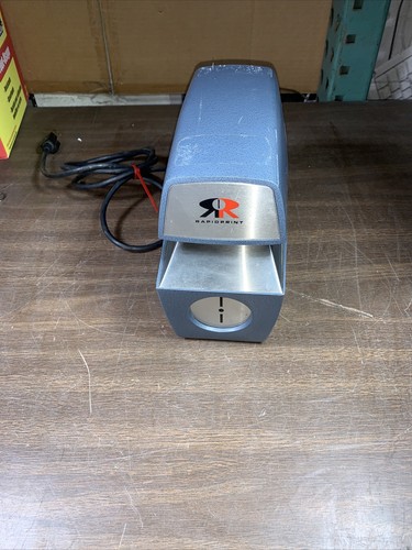 RAPIDPRINT R-E ELECTRIC DATE TIME CLOCK STAMP MACHINE **NO KEY **NO HD ...