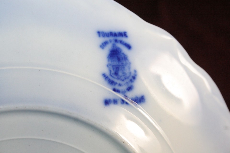 SET OF 6 HENRY ALCOCK TOURAINE FLOW BLUE PLATES (2) 8" & (4) 8 1/2" | eBay