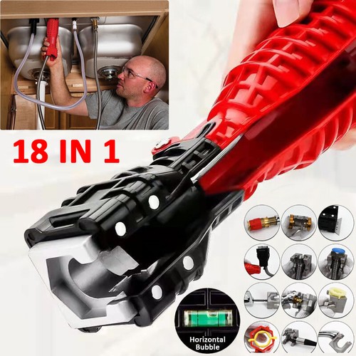 14/18 IN1 Multifunction Faucet Sink Basin Installer Pipe Wrench Tap ...