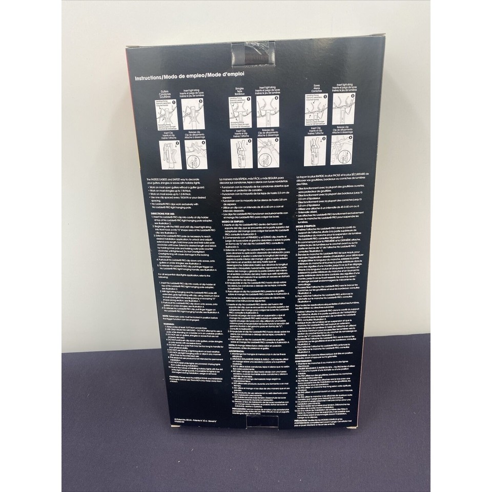 NO LADDER PRO Rapid Release Clips Use on Gutters, Shingles, Eaves 50 ...