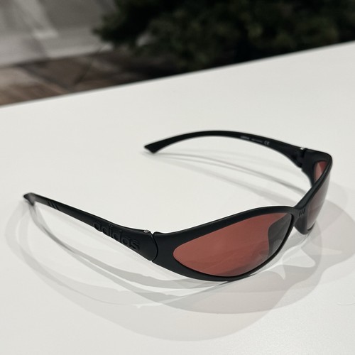 VTG Adidas by Masters Sunglasses Black Frames Red Lens Wrap Austria | eBay