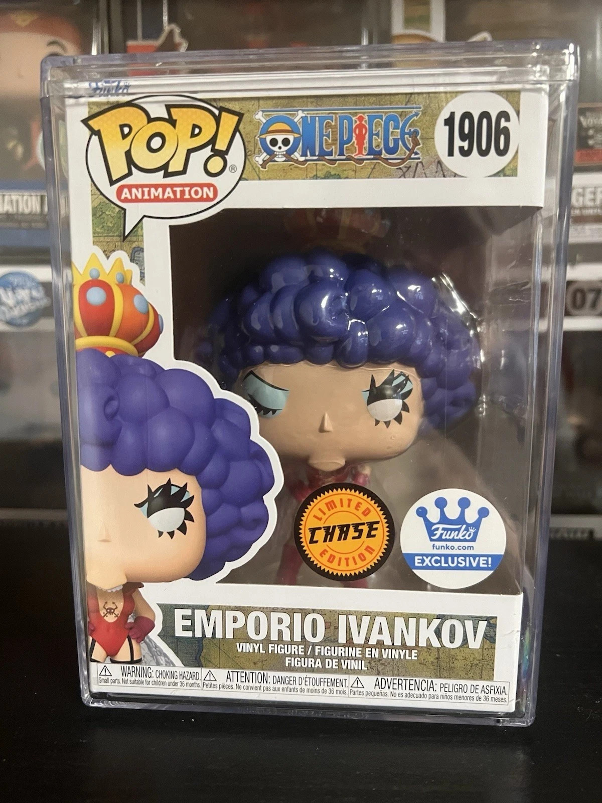 Funko Pop! One Piece Emporio Ivankov Chase FunkoShop #1906 With Hard ...