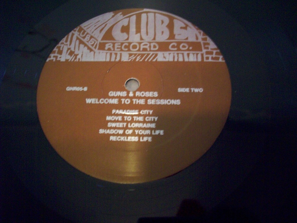 Guns N' Roses , Welcome to the Sessions 1989 Club 51 Press. VG+/NM Cond ...