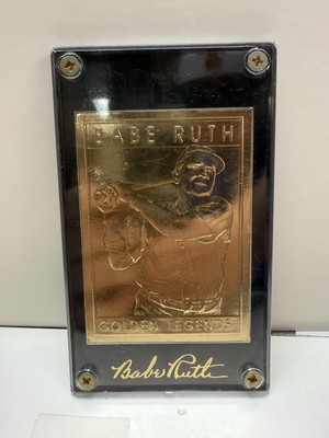 Babe Ruth Golden Legends of Baseball Gold Card | eBay