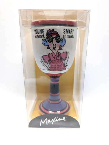 HALLMARK SHOEBOX JOHN WAGNER'S MAXINE GRUMPY GRANDMA CERAMIC WINE ...