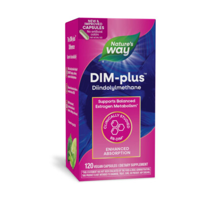 Nature's Way Dim Plus Estrogen Metabolism Formula - 120 Capsules ...