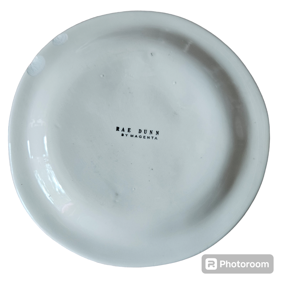 Rae Dunn Round Dimpled White Plate 6.25" Dessert Appetizer Cooking Pot ...