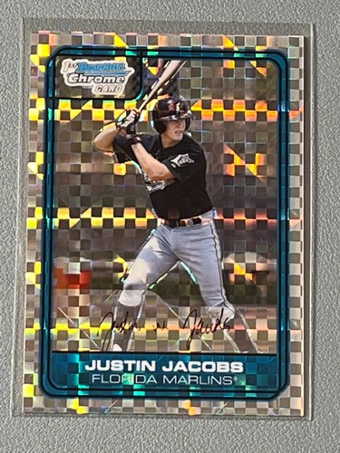 2006 Bowman Chrome Baseball X-Fractors Rookie RC #40 Justin Jacobs Auto ...