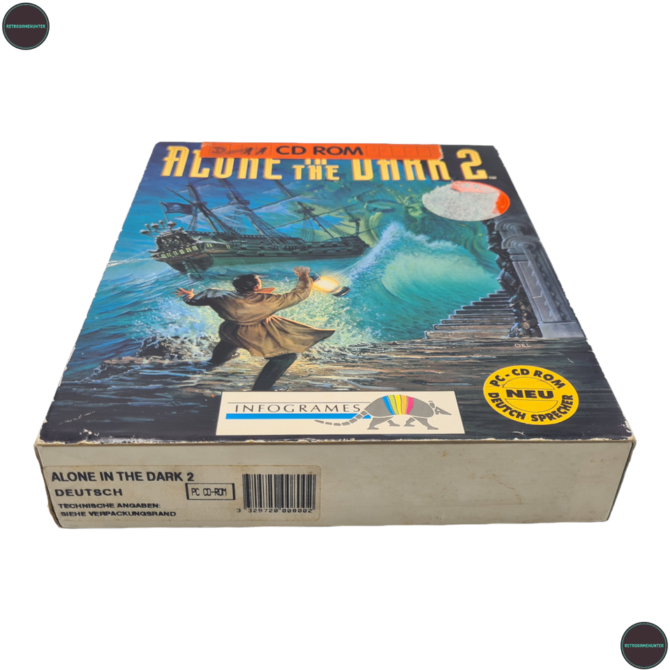 Alone in the Dark 2 IBM Dos PC CD-Rom Game Big Box Infogrames 1993 ...