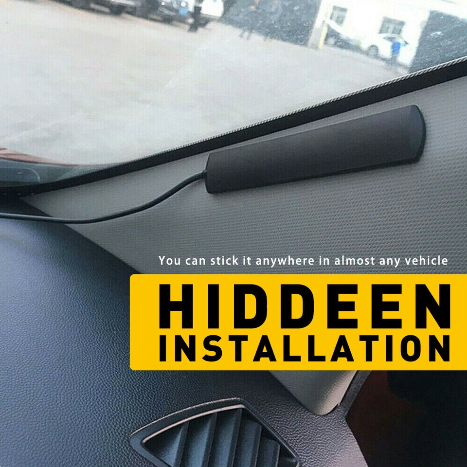 Car Interior Hidden Amplified Antenna Electronic Stereo AM/FM Radio ...