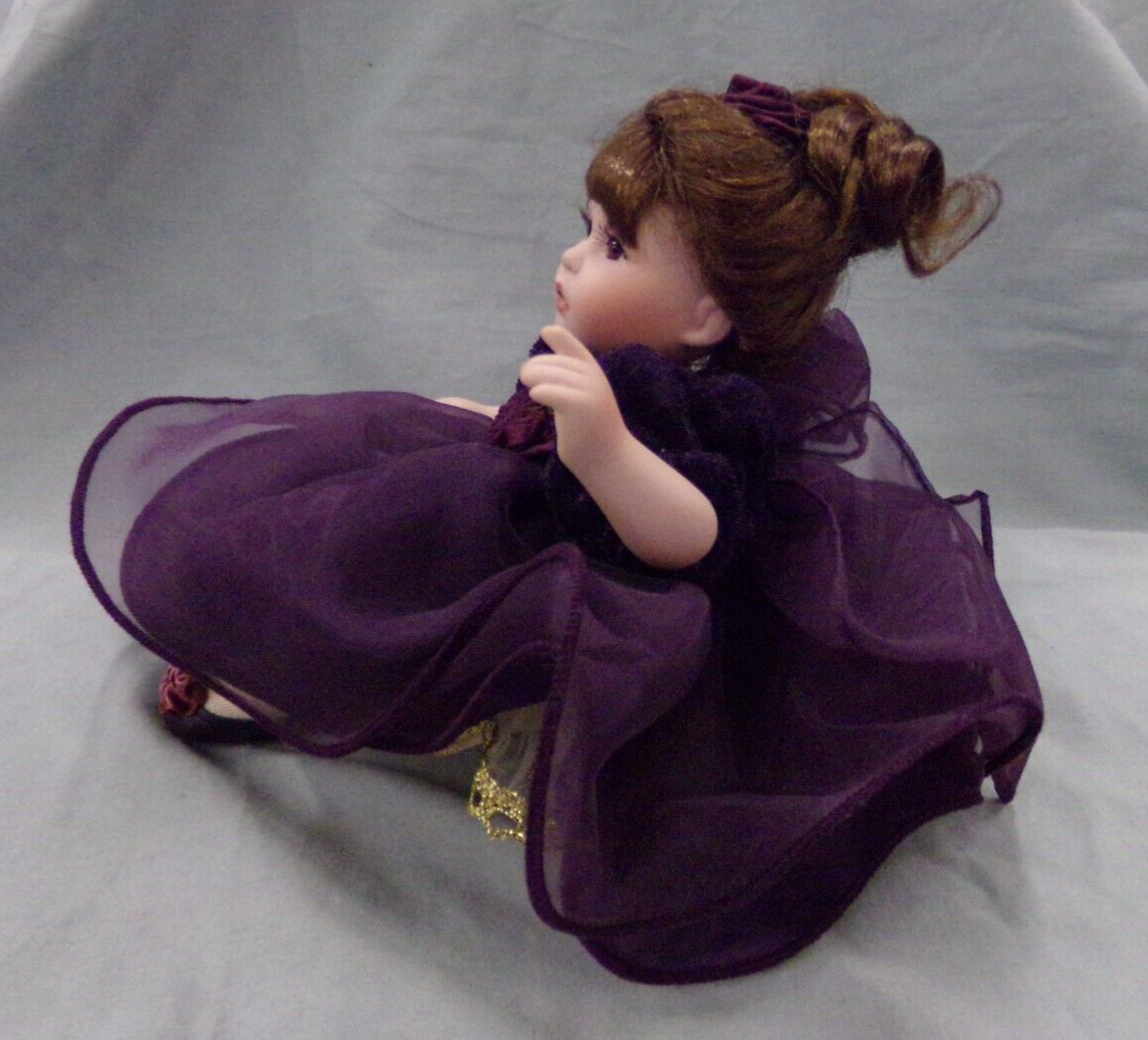 2002 Marie Osmond Amaya Tiny Tots Doll Dark Purple Dress | eBay