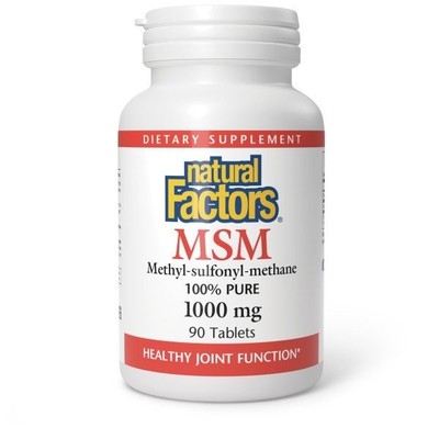 Natural Factors MSM 1000mg 90 Tablet | eBay