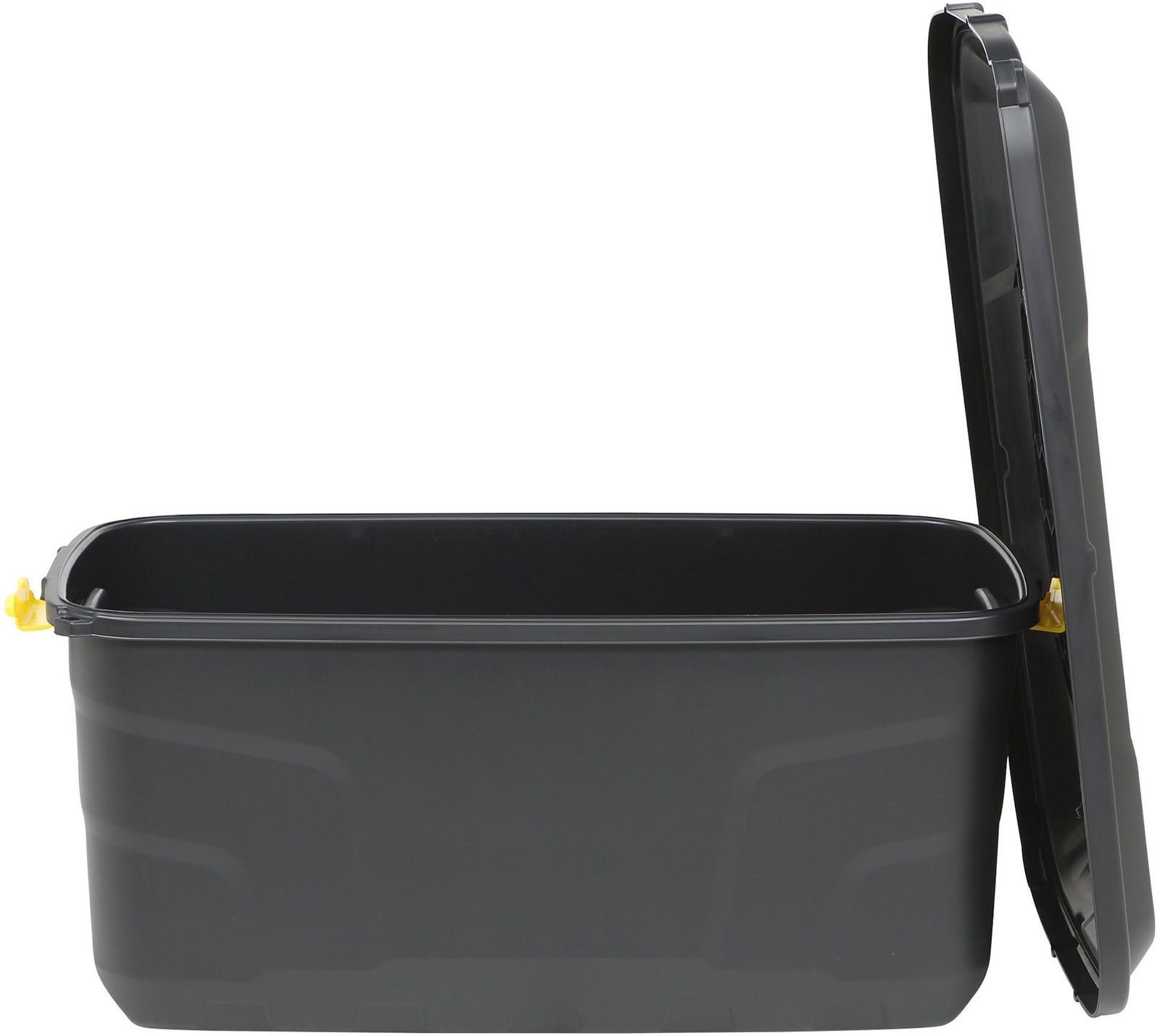 Strong Heavy Duty Large Plastic Storage Trunk 4 Wheels Strata 75L ...