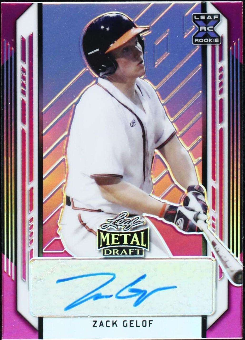 2021 Leaf Metal Draft - Zack Gelof #BA-ZG1 Pink Rainbow /20 (AU, RC ...