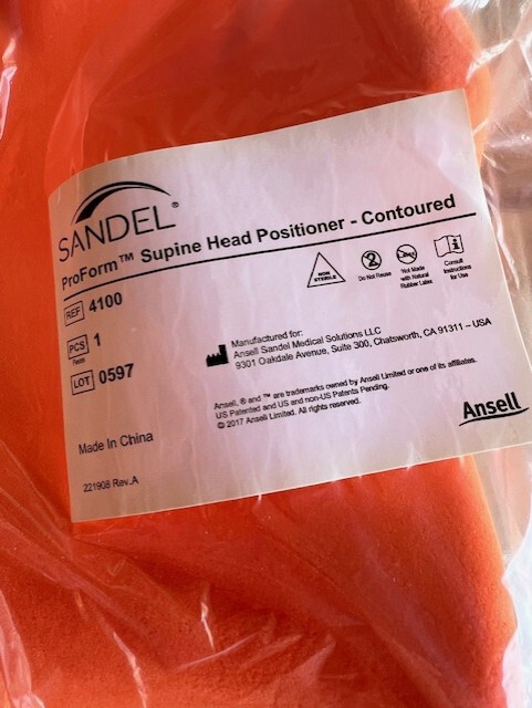 Sandel Ansell Profoam Supine head Positioner- Contoured Ref 4100 New ...
