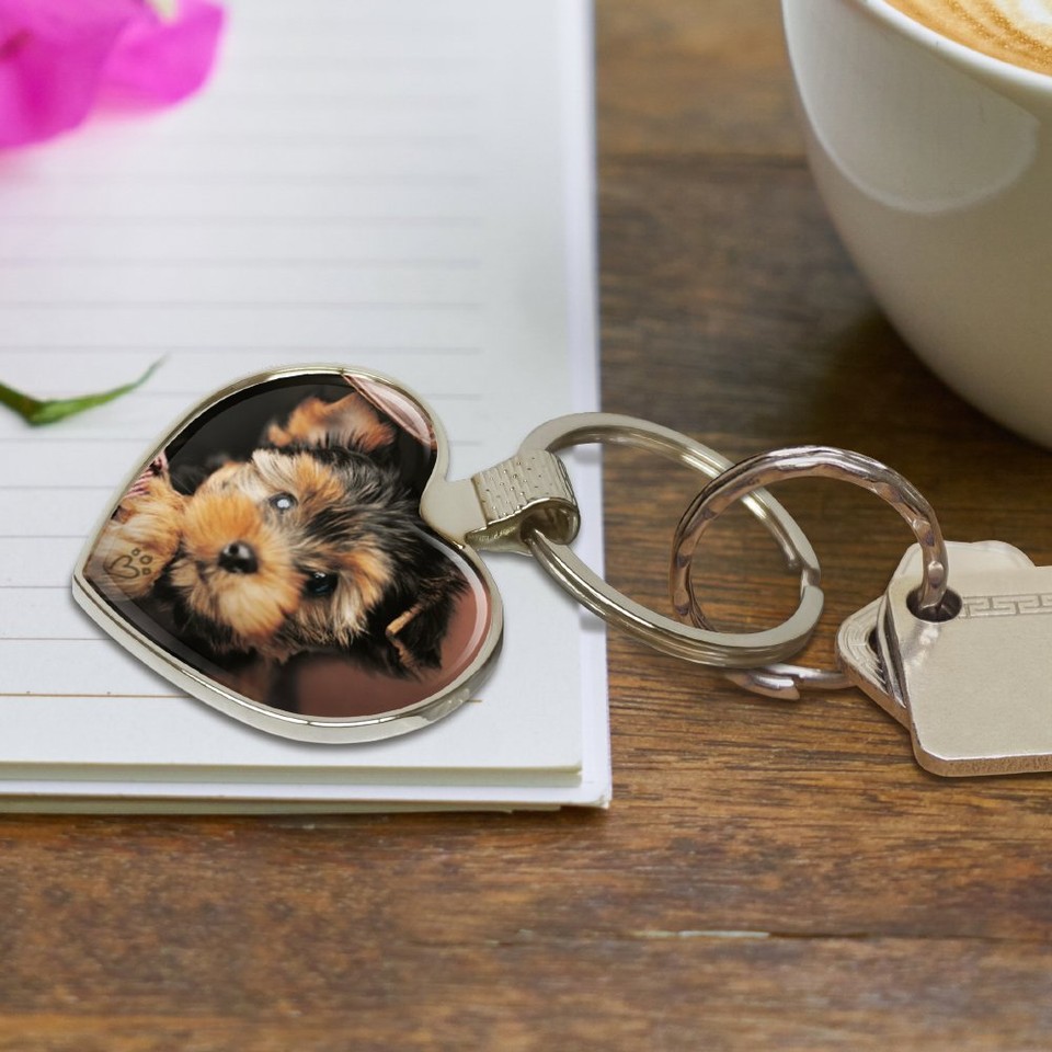 Yorkie Yorkshire Terrier Dog Briefcase Heart Love Metal Keychain | eBay