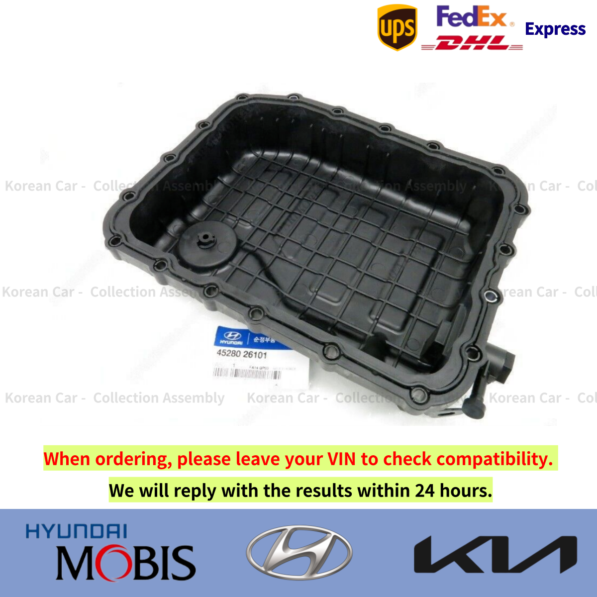 4528026301 Genuine Engine Oil Pan Cover-Valve Body for Hyundai Kia | eBay