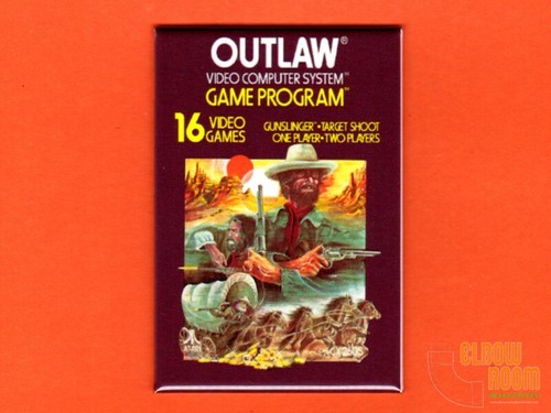 Atari 2600 Outlaw box art 2x3" fridge/locker magnet VCS | eBay