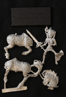 RACKHAM Confrontation female knight RED LIONESS MOUNTED ALAHAN metal ...