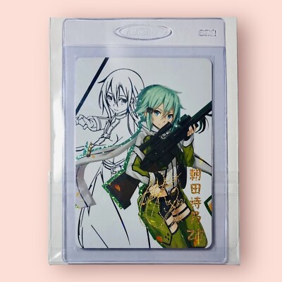 Sinon Shino Asada SAO - ZR Rare Autograph Foil Card Goddess Story Waifu ...