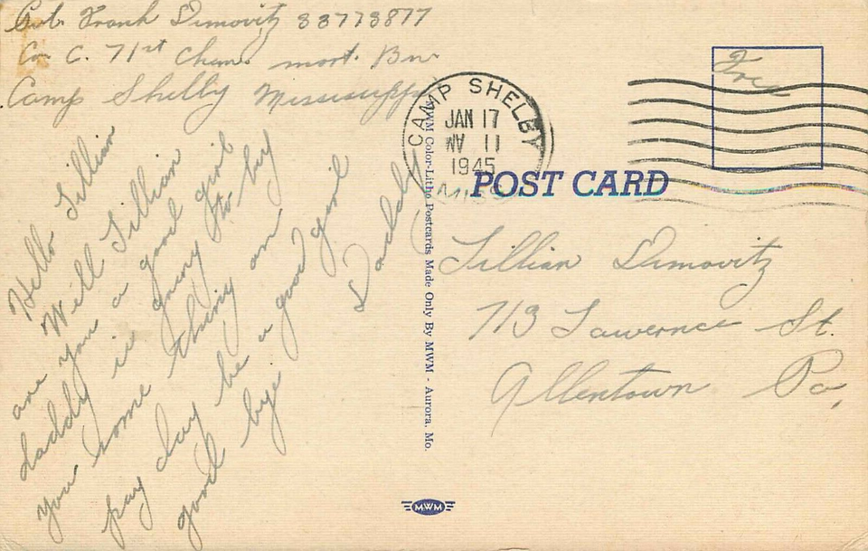 Postcard Army Soldiers Free Mail Comic Artist Signed May I cut In? 1945 ...