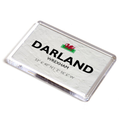 FRIDGE MAGNET - Darland, Wrexham, Wales - Lat/Long SJ3757 | eBay