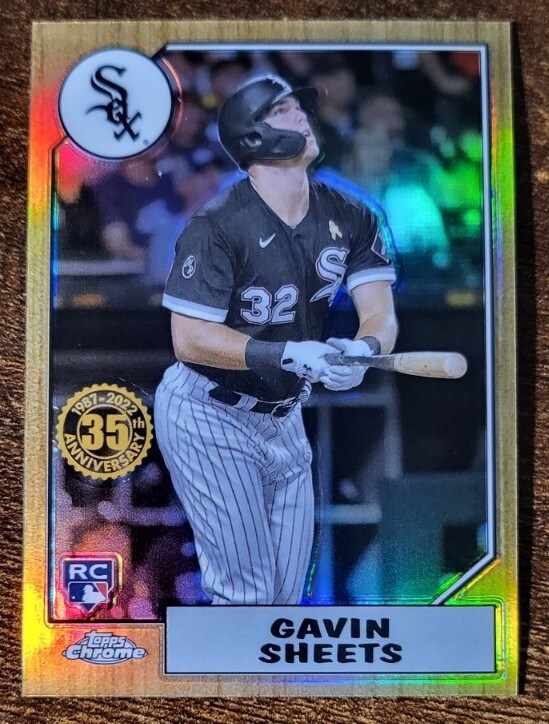 2022 Topps Chrome Gavin Sheets RC 87 Retro & 1987 Retro Base Gavin ...
