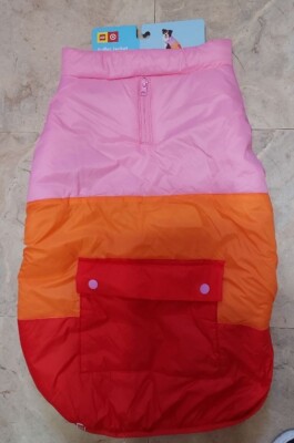 LEGO TARGET COLLECTION NWT Puppy Dog PINK Block Puffer Jacket Coat ...