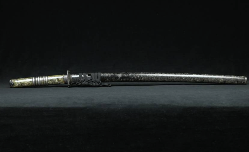 KATANA 刀 “ Mumei ” 無銘 Japanese Sword 64.0cm Tenzide Shark Scabbard ...