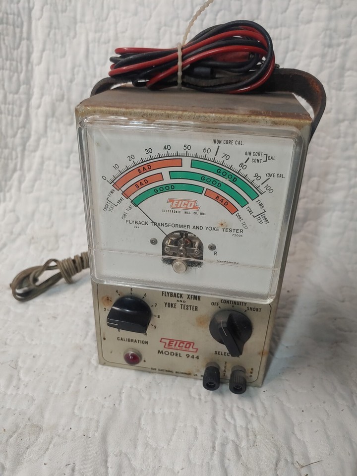 Eico Model 944 Flyback Transformer And Yoke Tester - Used For Parts Or ...