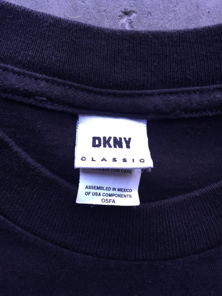 Vintage DKNY Classic USA T-shirt sz XL Black | eBay Vintage DKNY Classic USA T-shirt sz XL Black | eBay