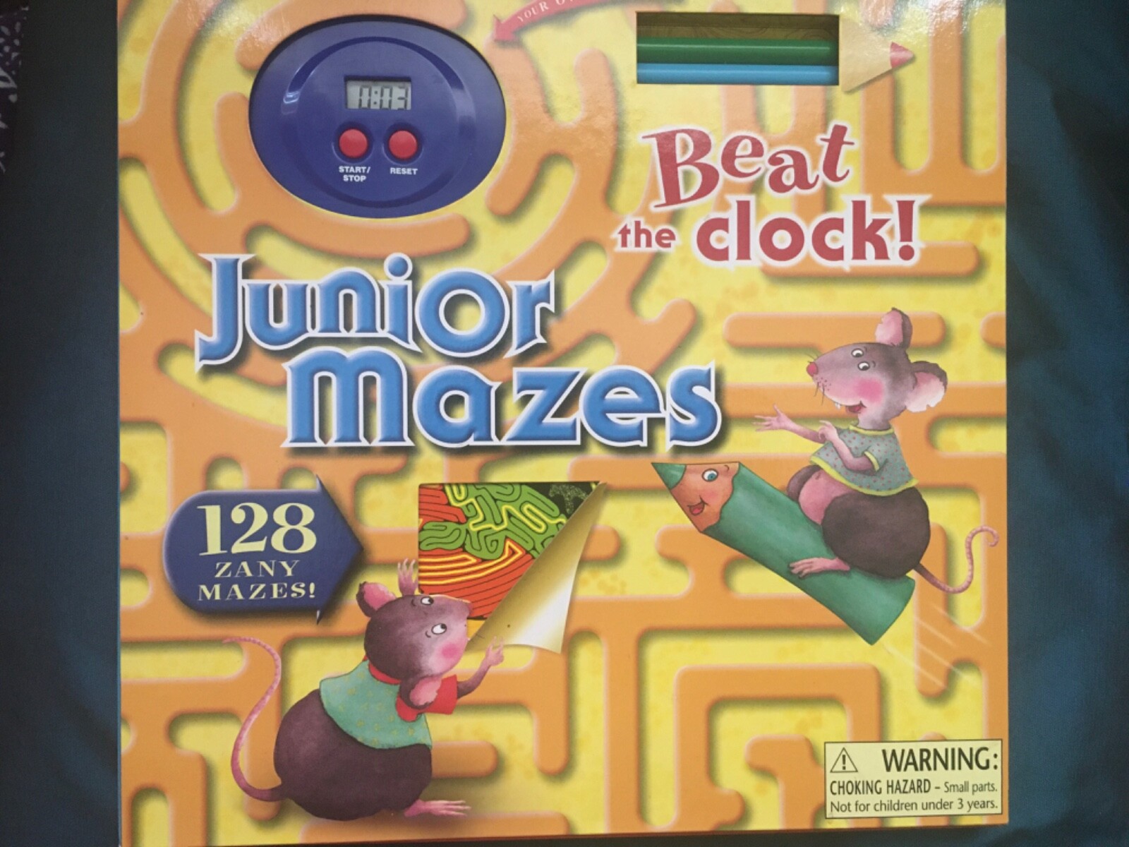 BEAT THE CLOCK! JUNIOR MAZES. Working timer. Only 5 puzzles used out of ...