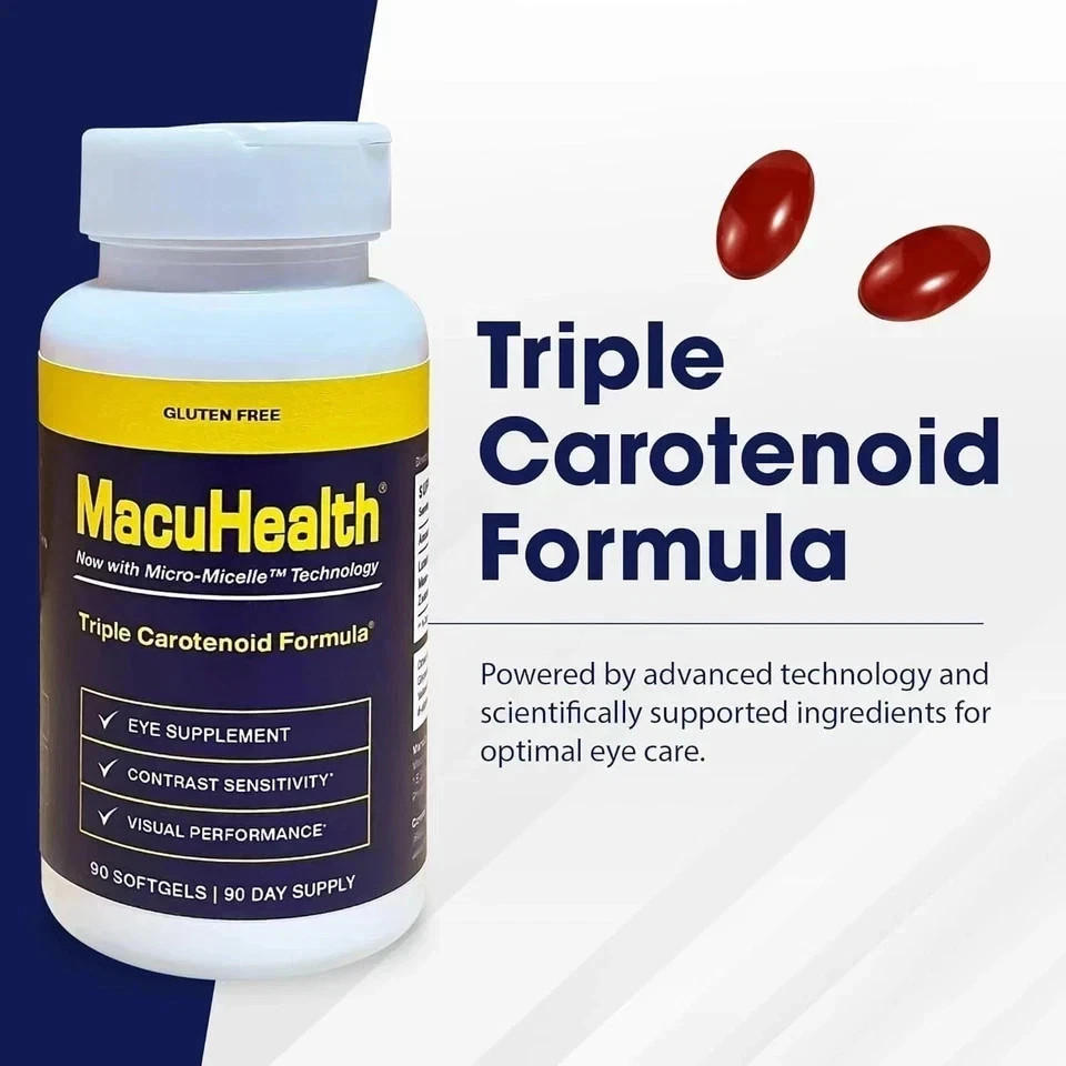 Macuhealth Triple Carotenoid Formula - Eye Vitamins for Adults - 90 ...
