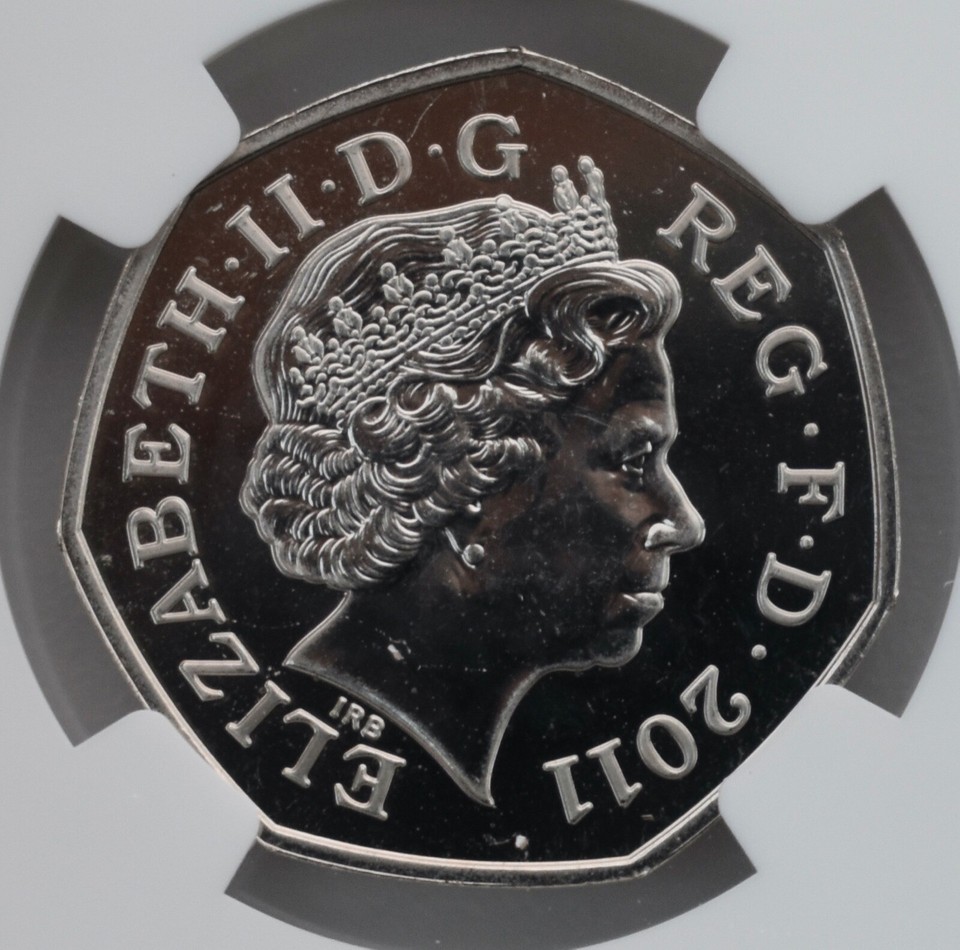 2011 Olympics Equestrian 50p Royal Mint MS67 DPL NGC Britain ...