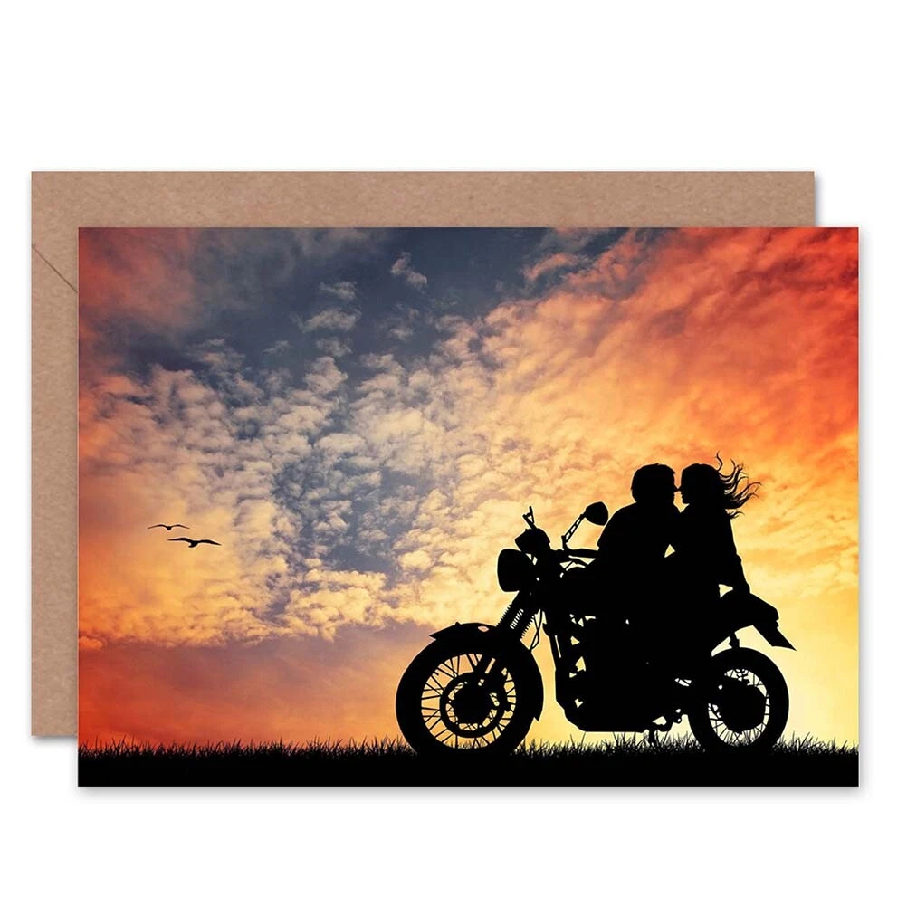 Motorcycle Silhouette Sunset