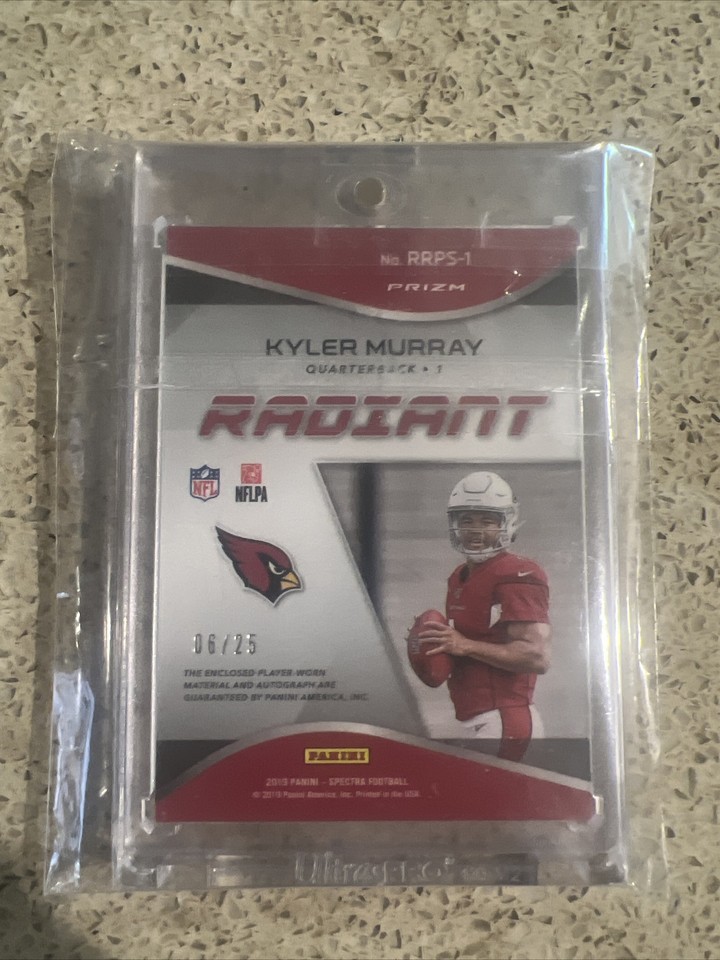 2019 Panini Spectra Kyler Murray Radiant Rookie Patch Auto /25 RPA | eBay