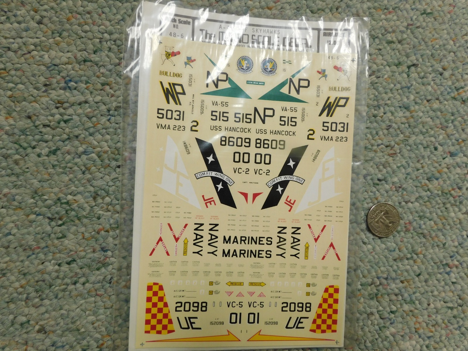 Microscale decals 1/48 48-6 A-6E and F Skyhawks G128 | eBay