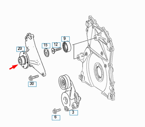 NEW MERCEDES-BENZ VITO BUS W639 BEARING HOUSING A6422000300 OEM NO DUTY ...
