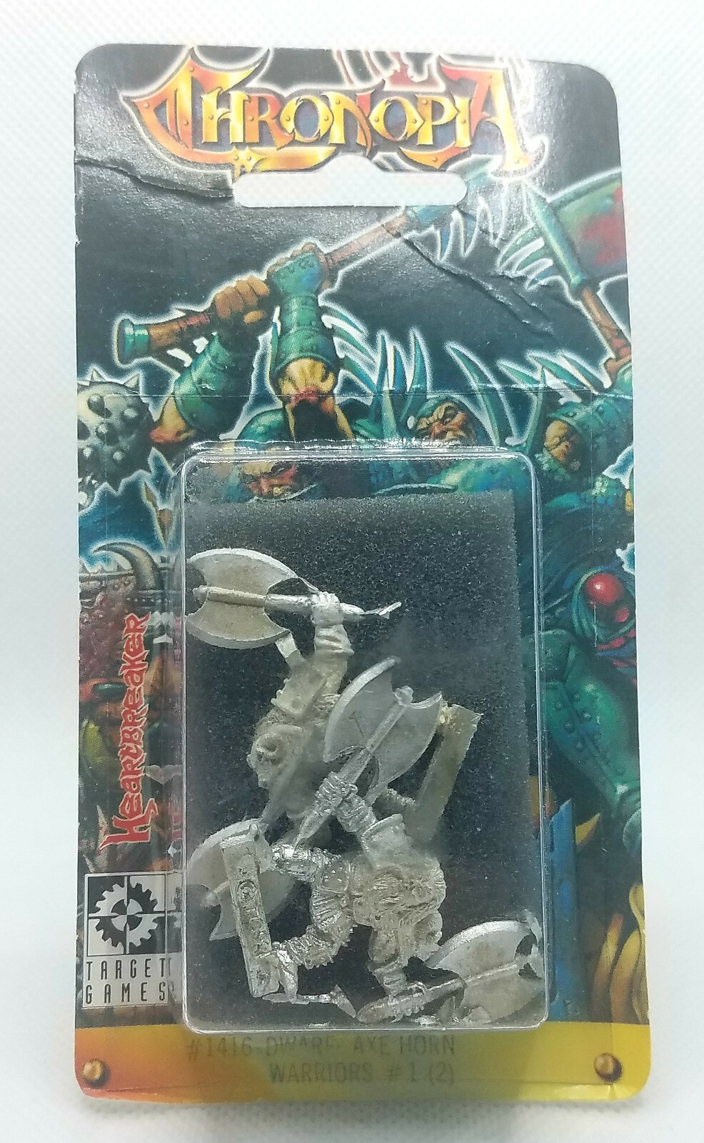 Chronopia Metal Miniatures Dwarf NIB OOP 28mm (Spearmen Swordsmen ...