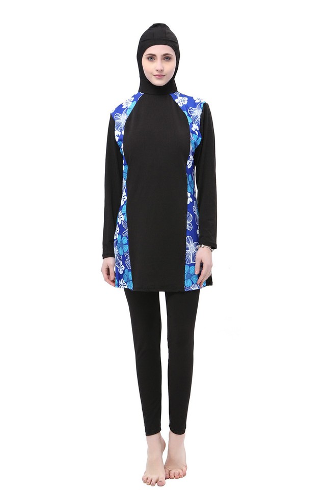 Muslim Women Full Cover Swimwear Islamic Modest Swimsuit Burkini Swim ...