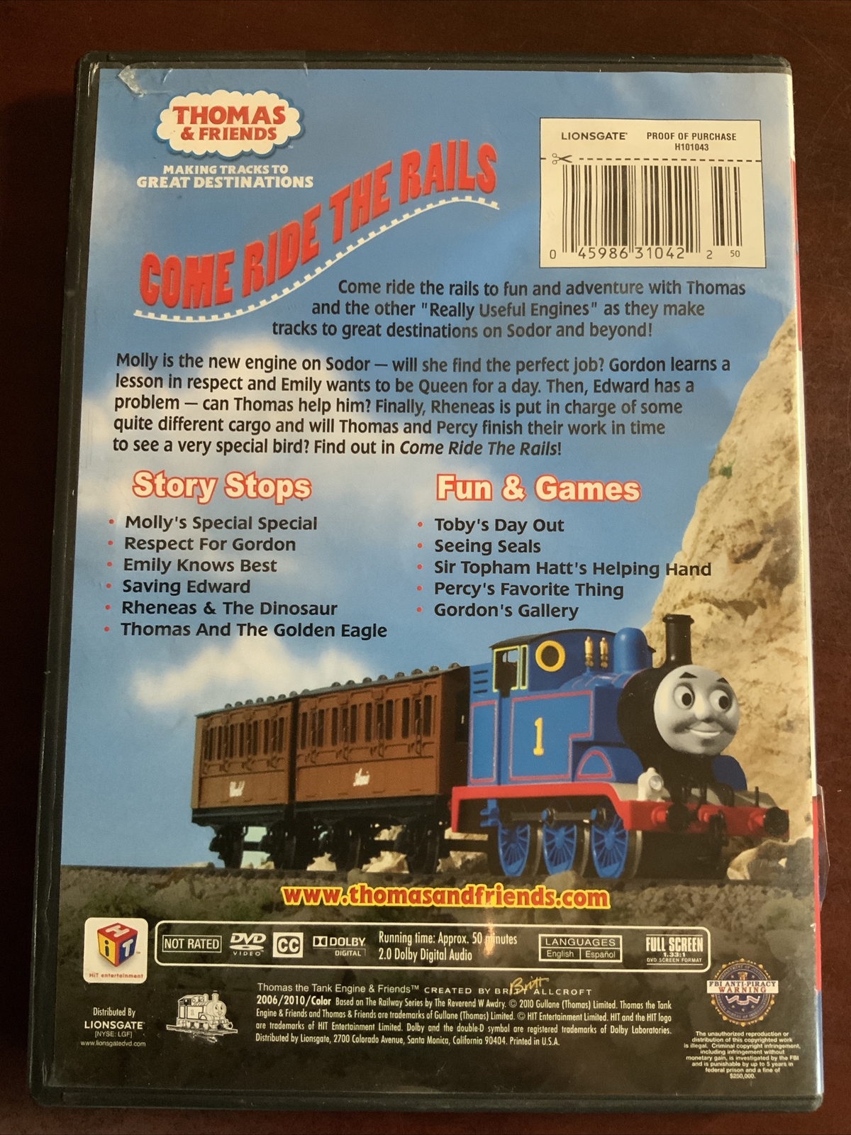 Thomas Friends - Come Ride the Rails (DVD, 2006) 45986310422| eBay