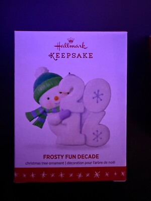 New Hallmark Keepsake Christmas Ornament 2016 #7 FROSTY FUN DECADE | eBay